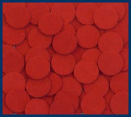Red Felt Disks